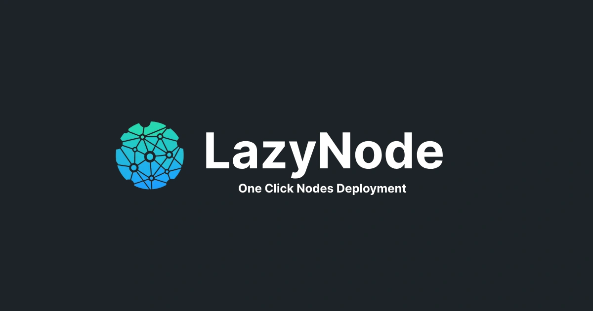 LazyNode — one click deploy